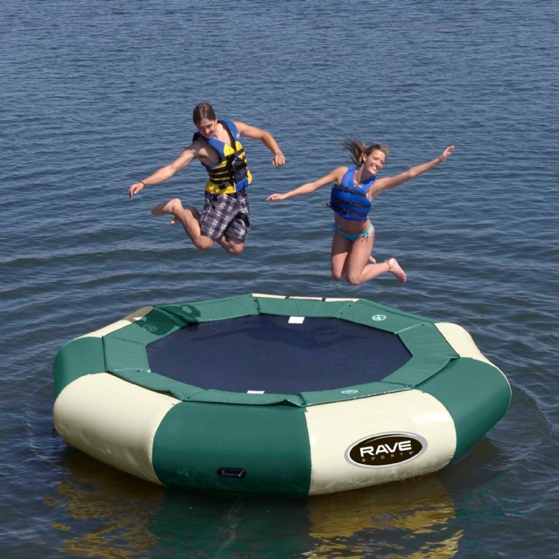 Aqua Jump Eclipse120 Northwood's Water Trampoline with 12 feet Diameter ...