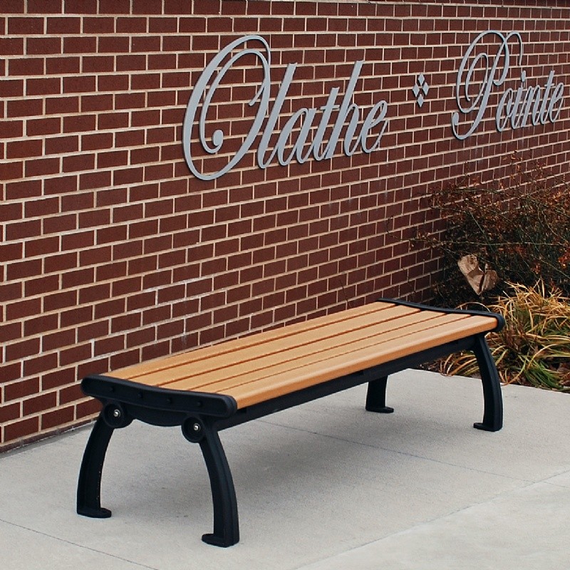 Heritage Backless Resinwood Park Bench 4 Feet FF-PB4-HERBACK | CozyDays