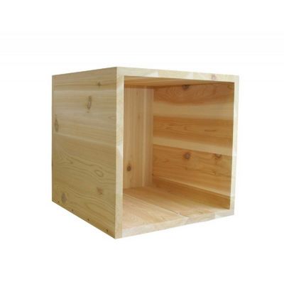 Cedar Storage Cube Natural 18" x 18" WRF1818CUBECVD | CozyDays