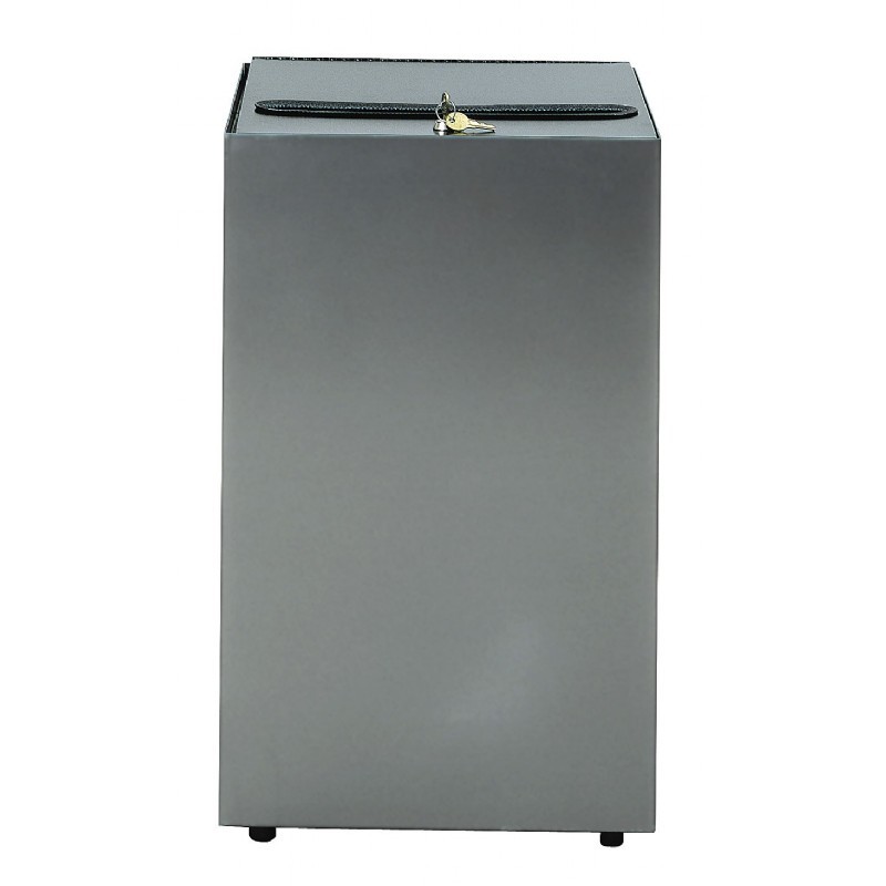Witt Indoor Secure Document Container 32 Gal. Slate Steel W-32MSR-SL ...