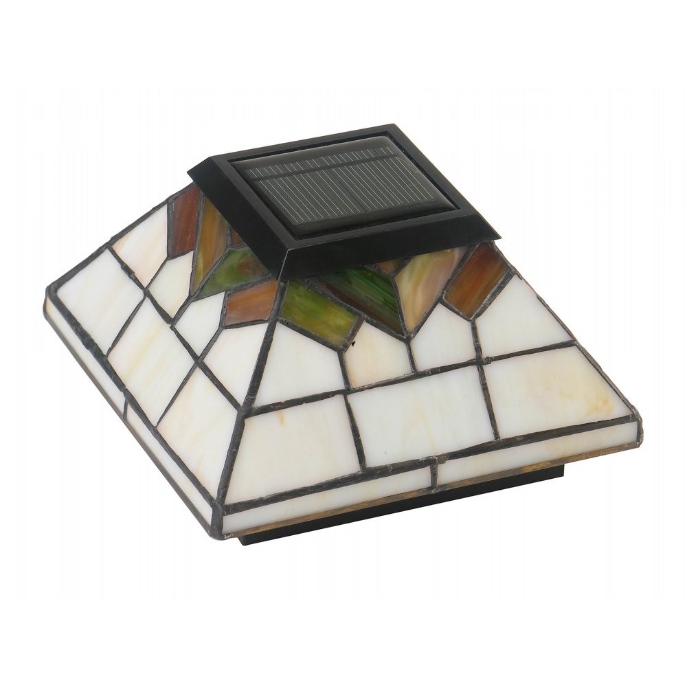 Wellington Solar Post Cap - Stained Glass - 5x5 4x4 3.5x3.5 WG322 ...