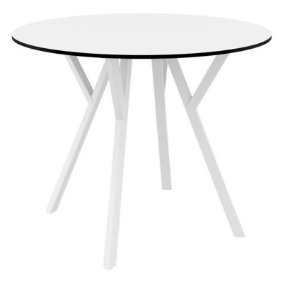 Max Round Table 35 inch White ISP744-WHI | CozyDays