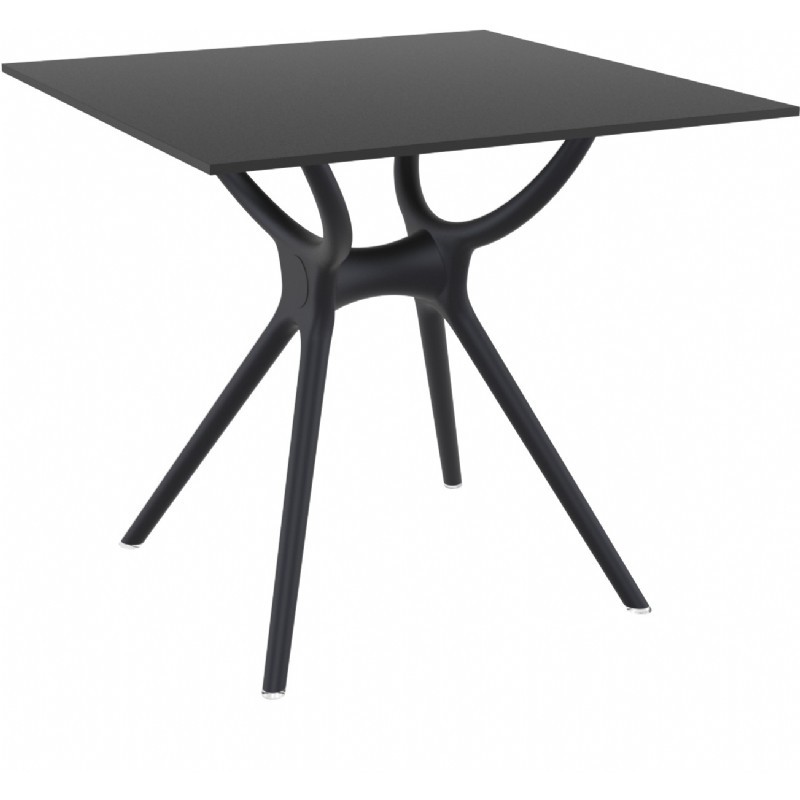 Air Square Outdoor Dining Table 31 inch Black ISP700-BLA | CozyDays
