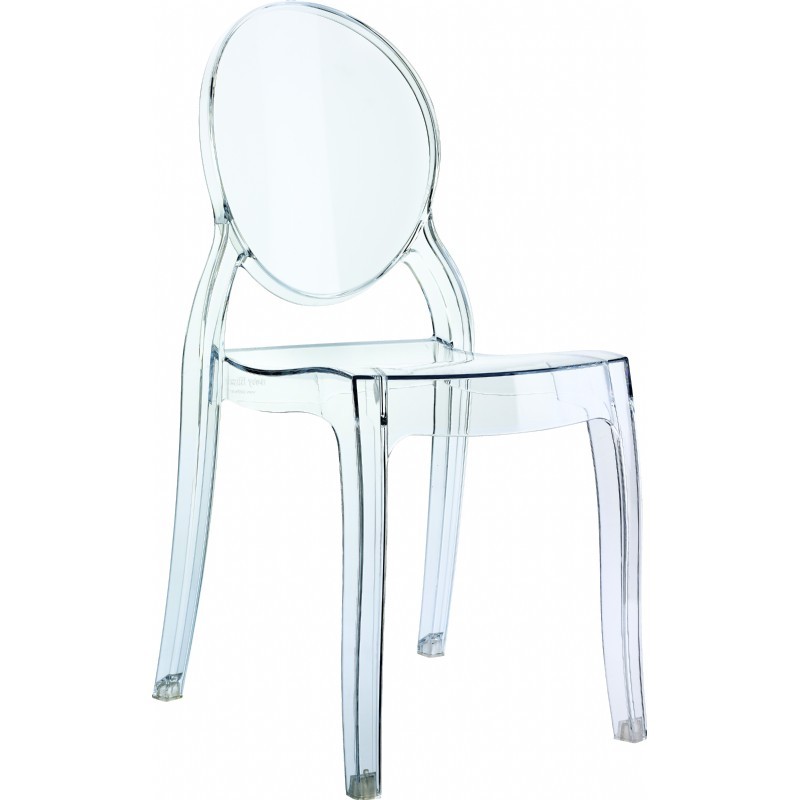 Baby Elizabeth Polycarbonate Kids Chair Transparent Clear ISP051-TCL ...