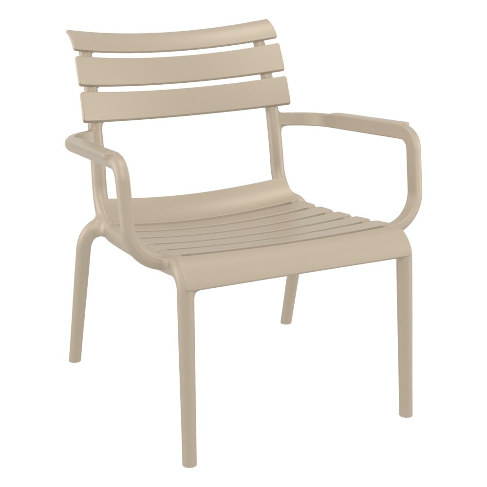 Paris Outdoor Club Lounge Chair Taupe ISP275-DVR | CozyDays
