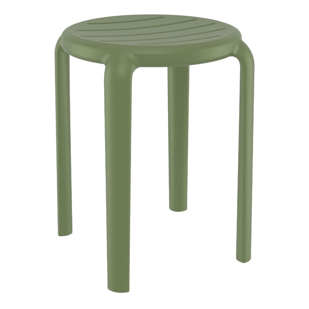Tom Resin Dining Stool Olive Green ISP286-OLG | CozyDays