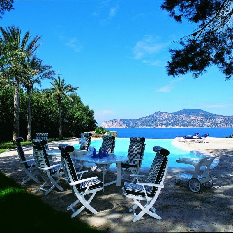 Riviera Multiposition Outdoor Dining Set 9 Piece MT301SET9 | CozyDays