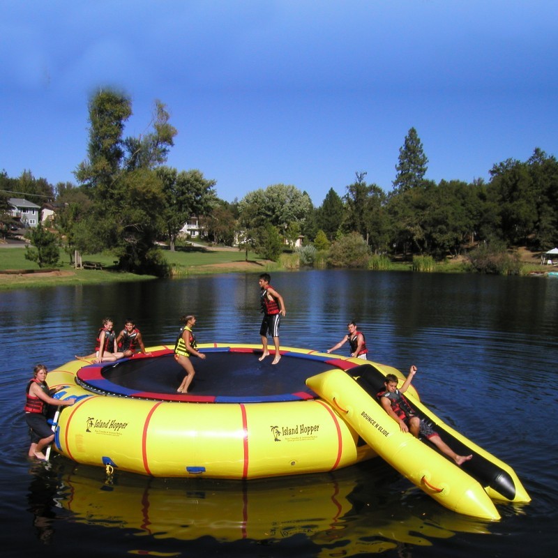 Island Hopper 25 feet Giant Jump Water Trampoline AS-25PVCTUBE | CozyDays